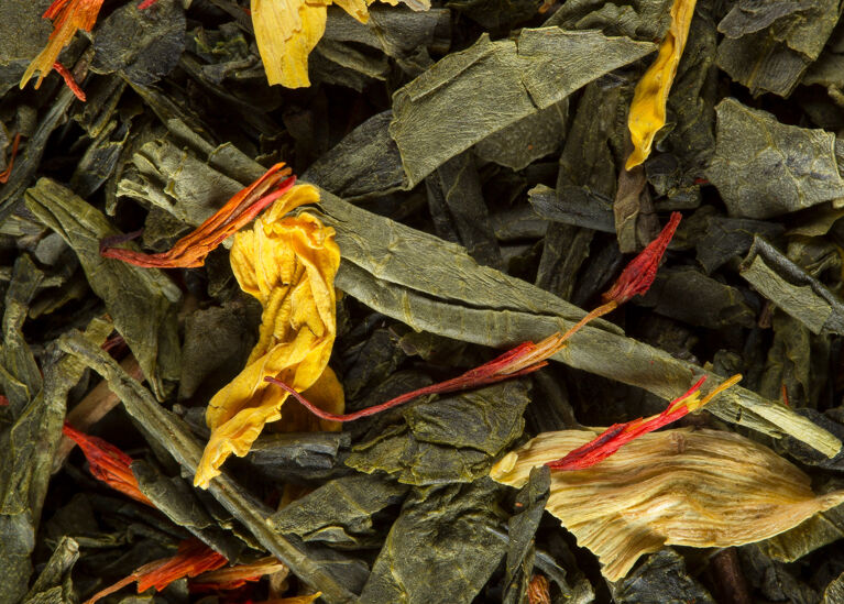 Flavored green tea, vanilla and almond flavours N°446 Vanille Amande