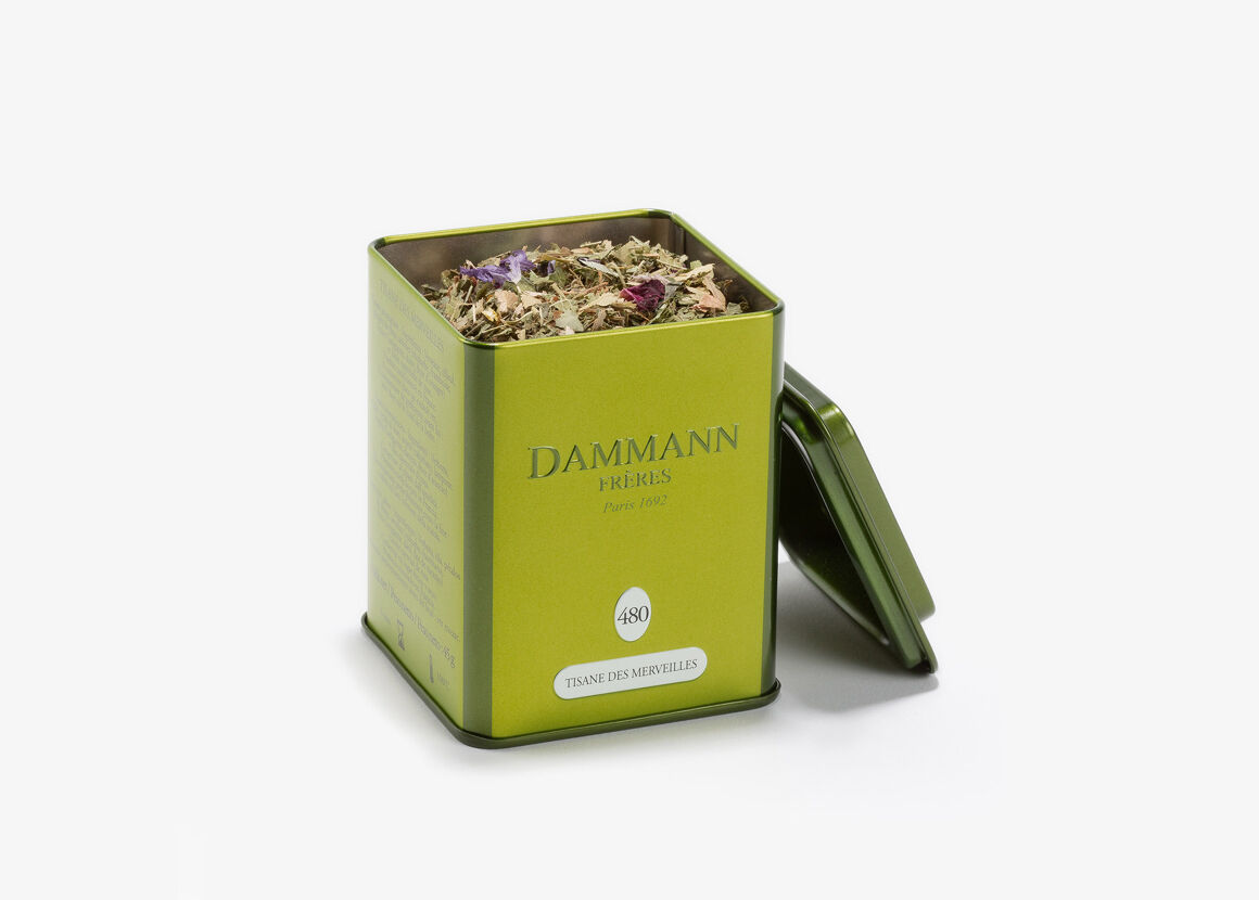 Tisana aromatizada -TISANE DES MERVEILLES N°480, lata 45 g