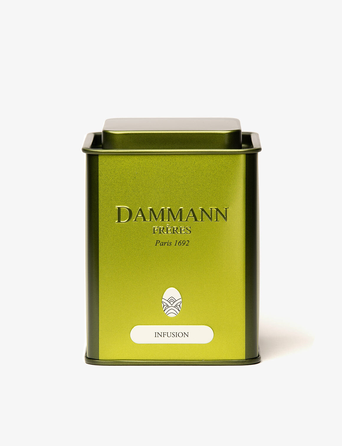Empty Dammann Frères's tin 'Infusion' 100g