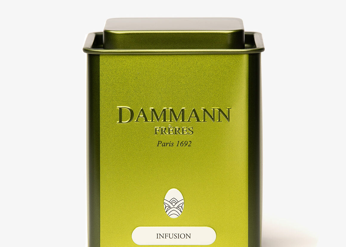 Empty Dammann Frères's tin 'Infusion' 100g