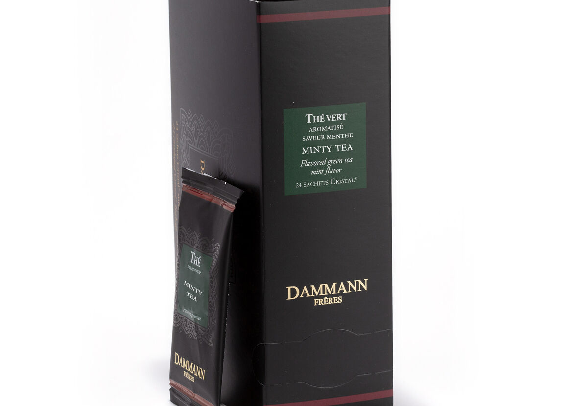 Minty tea, box of 24 enveloped Cristal® sachets