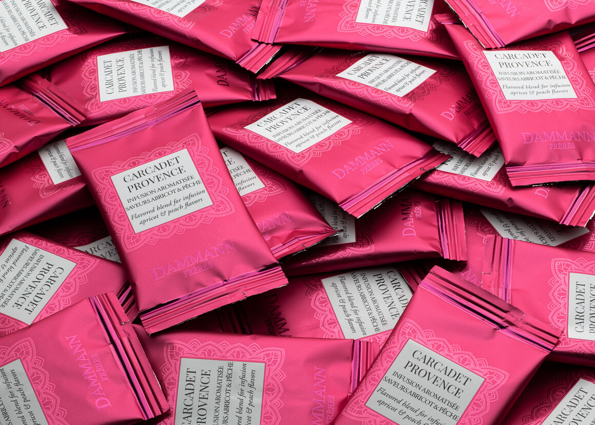 Fruit Infusion - 'Carcadet Provence', box of 24 enveloped Cristal® sachets